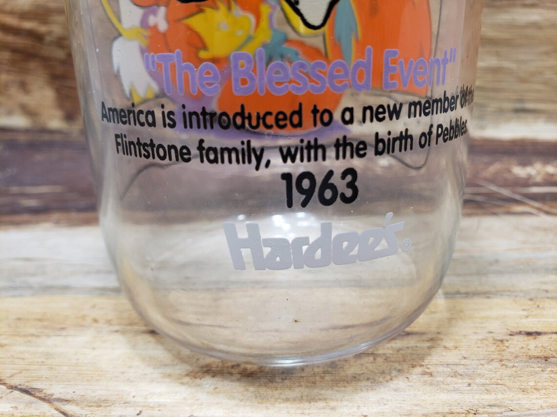 Flinstones Hardees Glass the Birth of Pebbles - Etsy