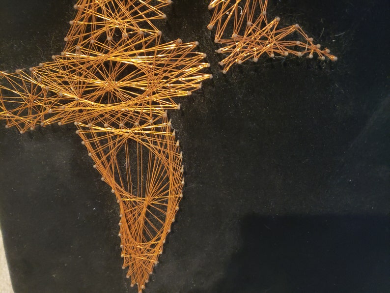 Vintage Wire String Art 1970s String Art Mid Century Bird | Etsy