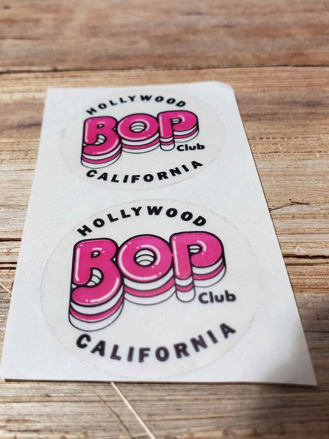 Rare Bop Club Hollywood California Stickers - Etsy