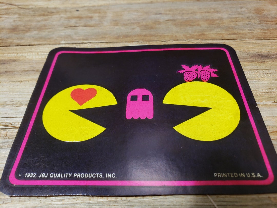 Rare Vintage Pacman Sticker , 1982 Vintage Sticker - Etsy