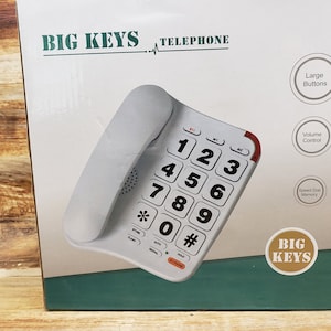 Big Keys Telephone, 1990s Still in Box, Vintage Phone - Etsy