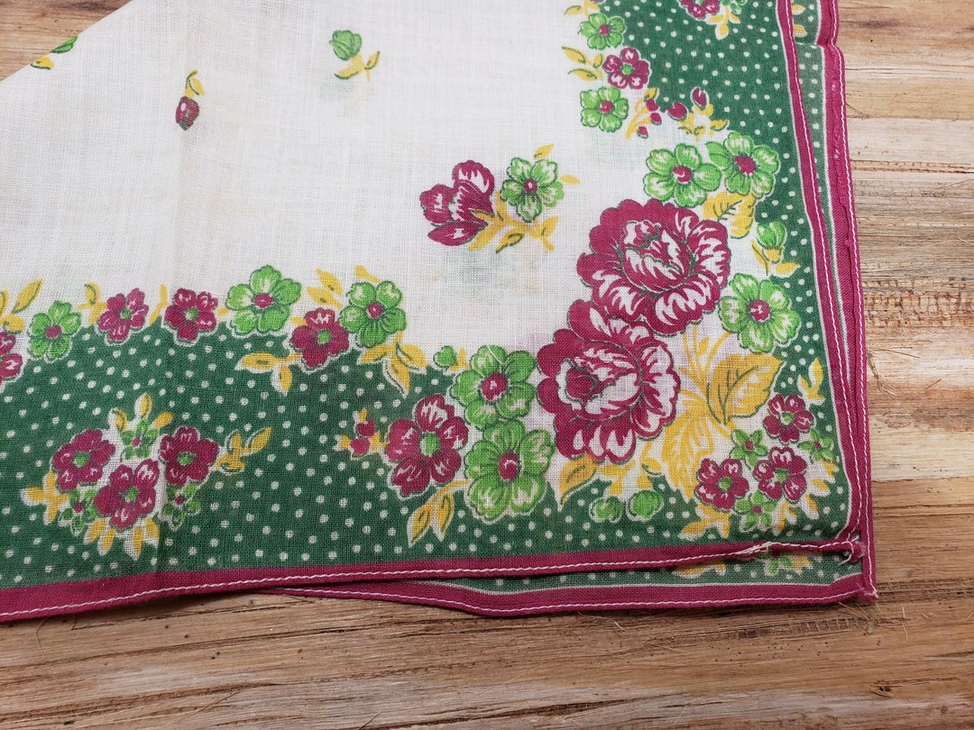 Vintage Handkerchief, 1950s Vintage Hankie, Bridal Hankie - Etsy