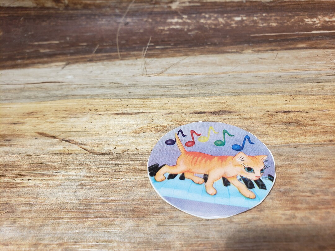 Cat Sticker, Lisa Frank 1982 Vintage Sticker - Etsy