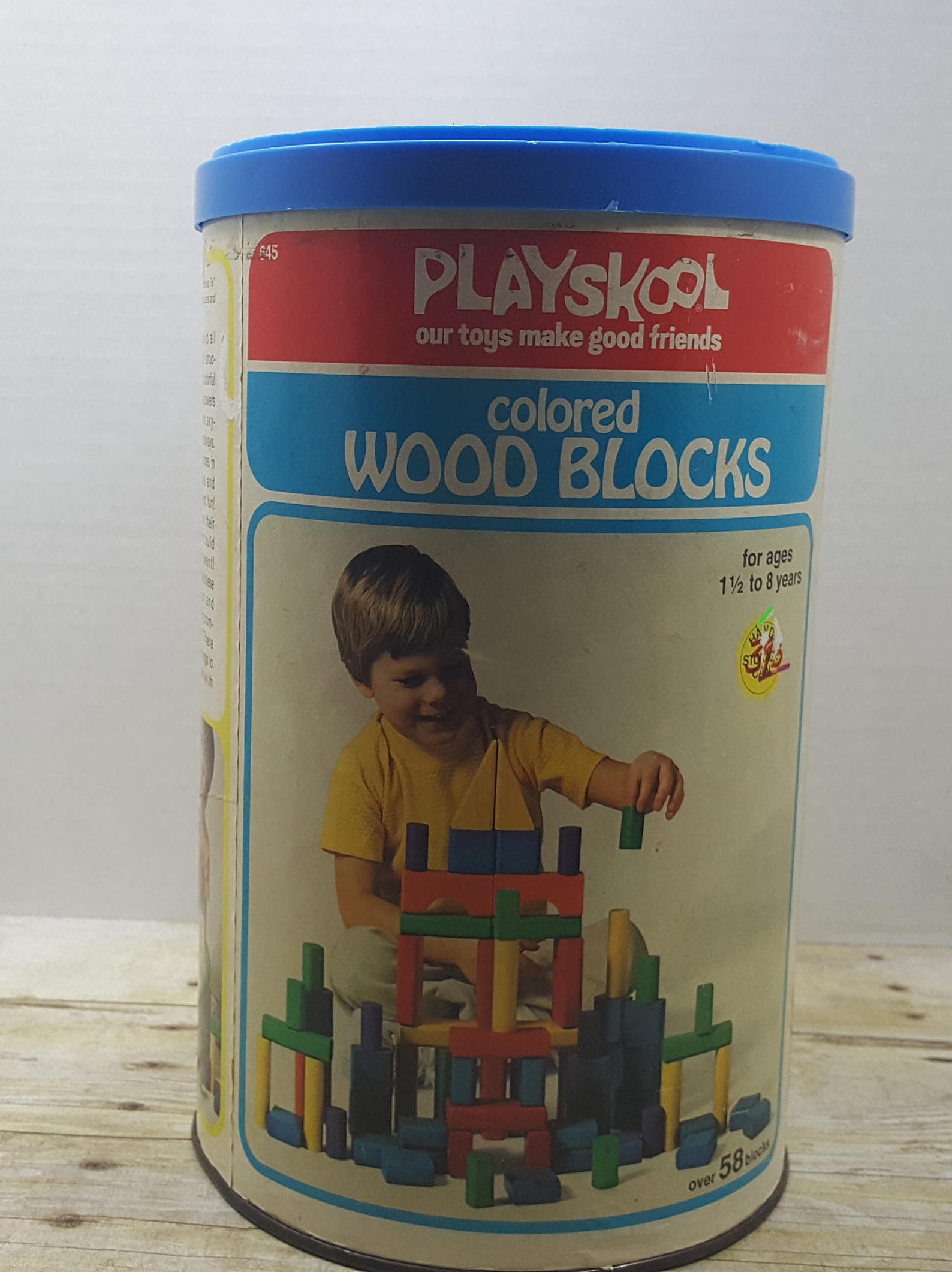 Playskool Colored Wooden Blocks 1976 Vintage Toy - Etsy