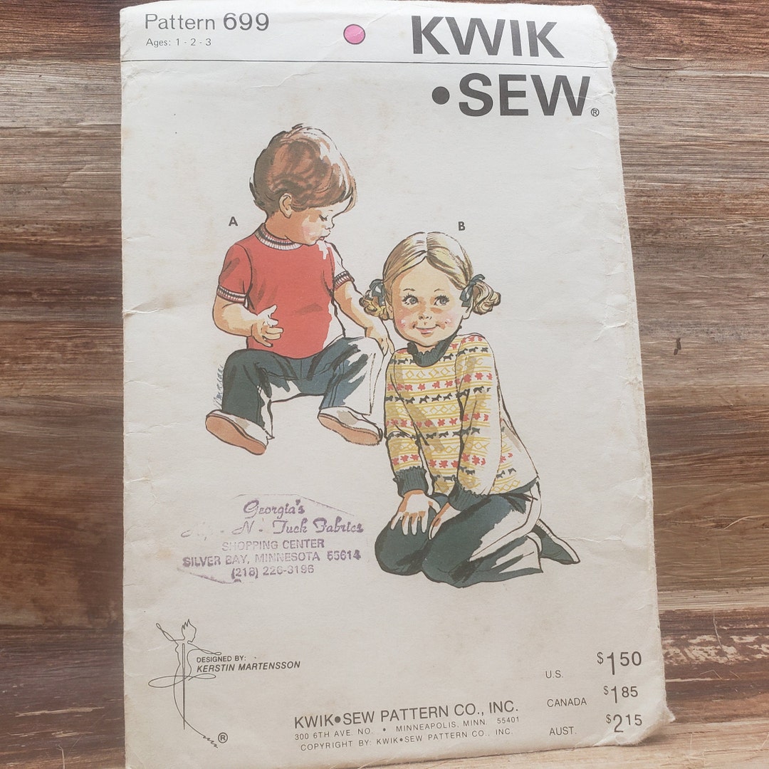 Vintage Kwik Sew Pattern,, 1950s, Pattern 699 Vintage Sewing Pattern - Etsy