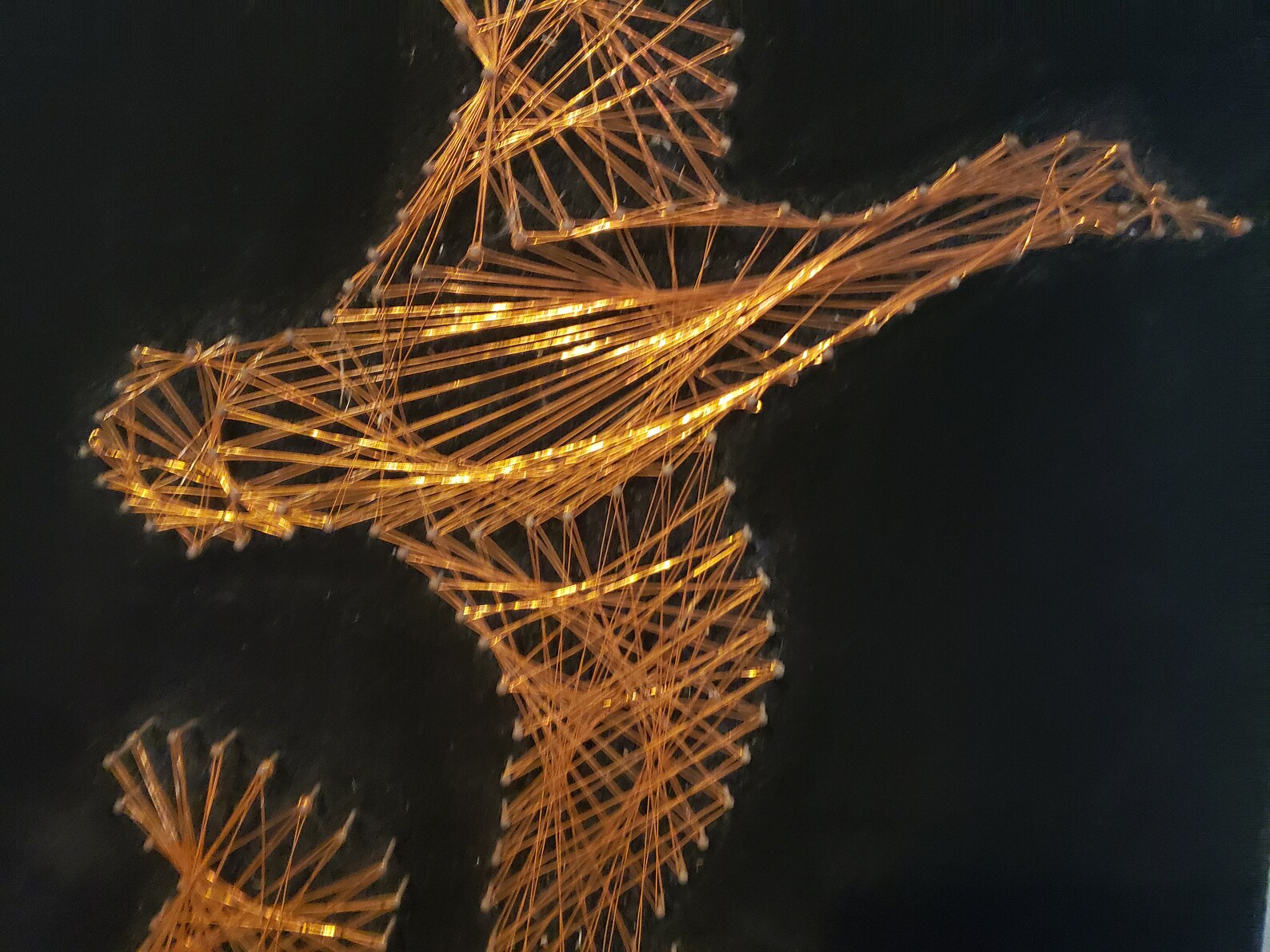 Vintage Wire String Art 1970s String Art Mid Century Bird | Etsy