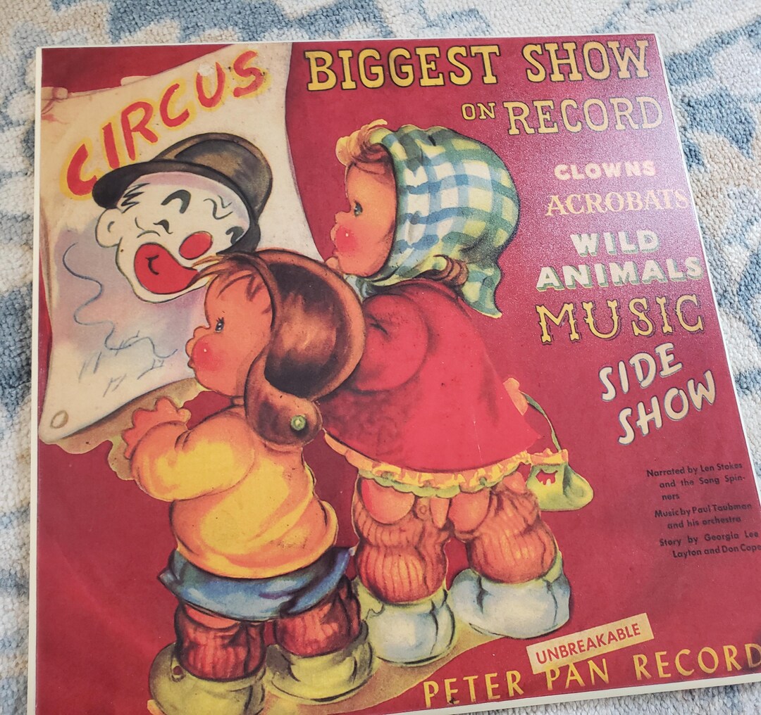 Vintage Circus Reproduction Album on Wood , Not a Real Album - Etsy