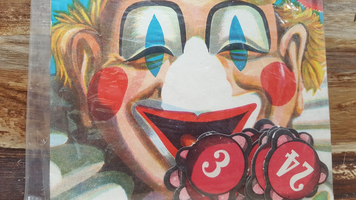 Vintage Clown Party Game 1940s. Party Favors Pin the Nose | Etsy