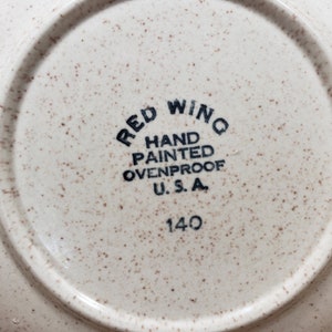 Red Wing Bird Plate , 1970s Vintage Bird Plate - Etsy