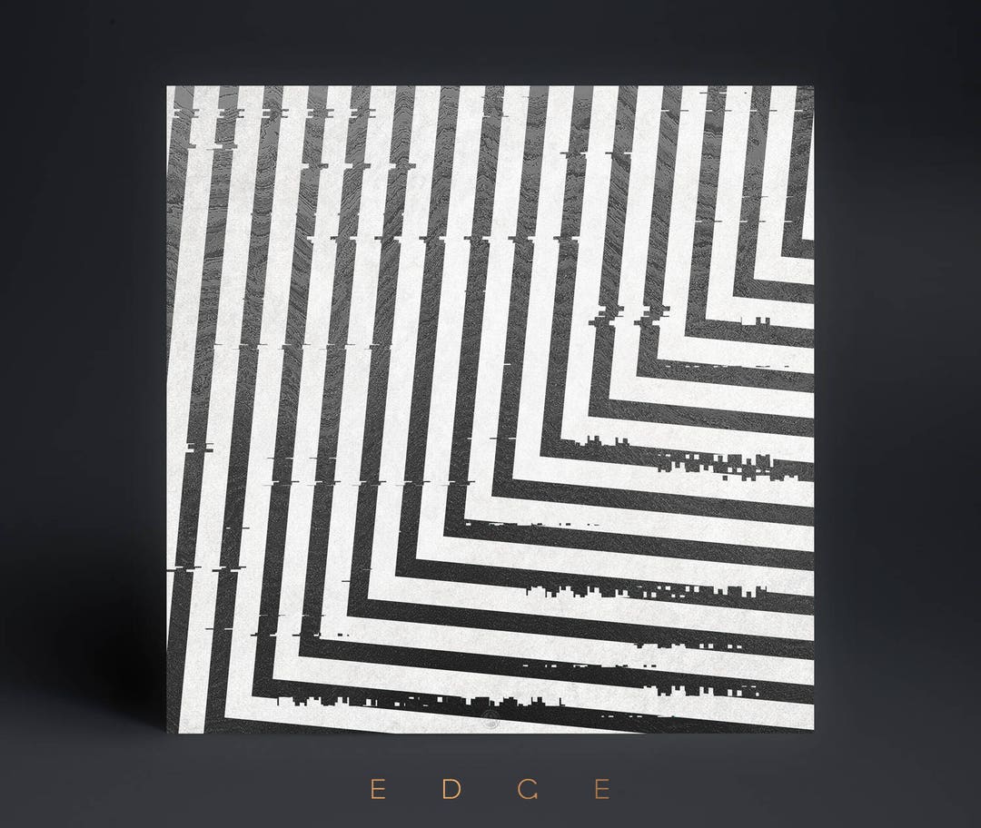 EDGE Original Poster Print From 'the Black Noise Series' - Etsy
