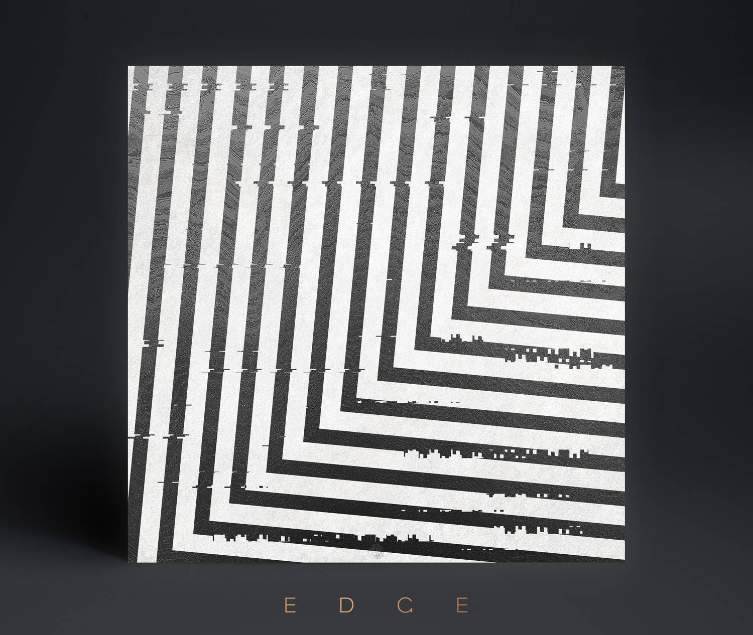 EDGE Original Poster Print From 'the Black Noise Series' - Etsy