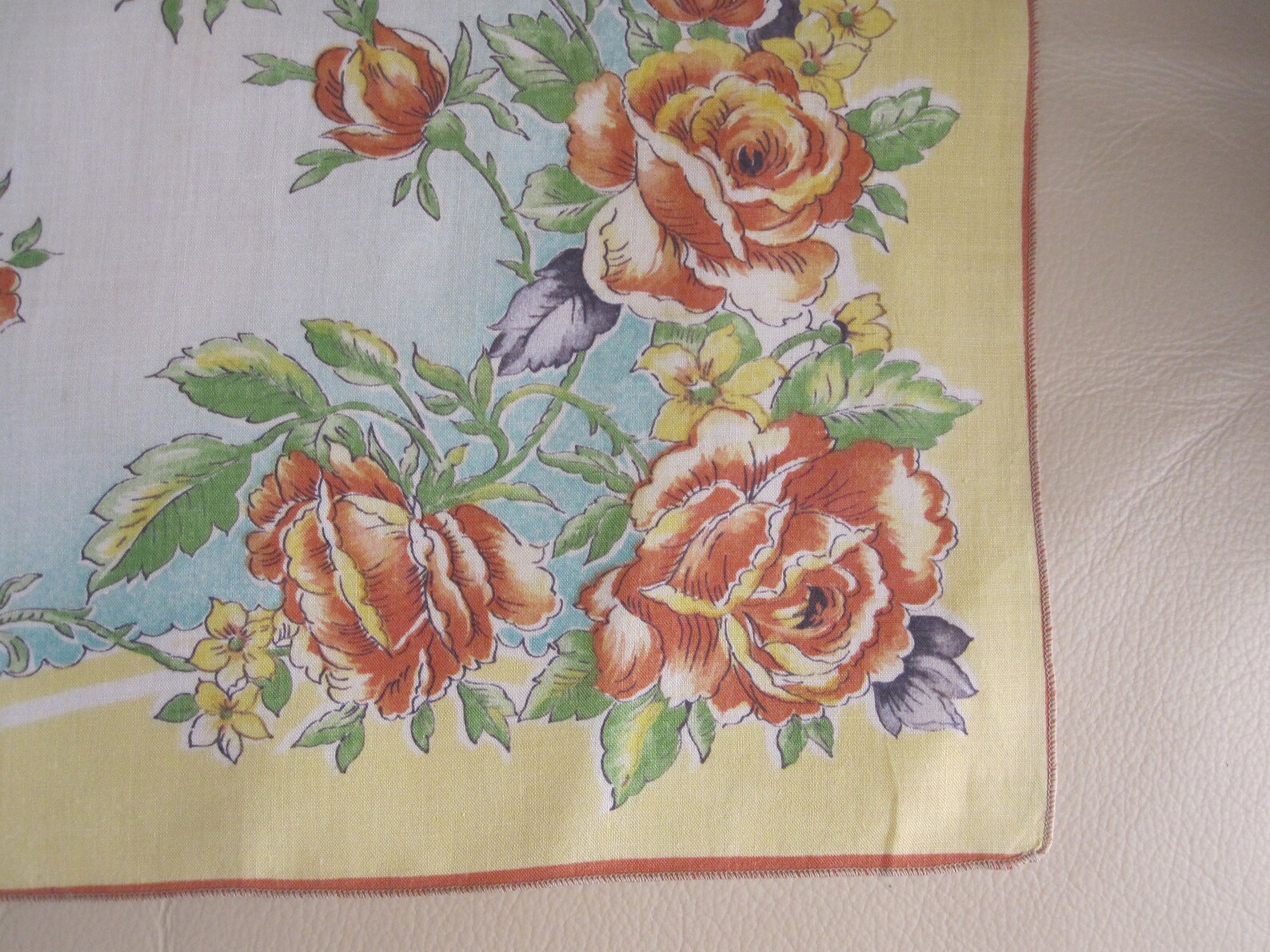 YELLOW ROSE HANDKERCHIEF - Etsy