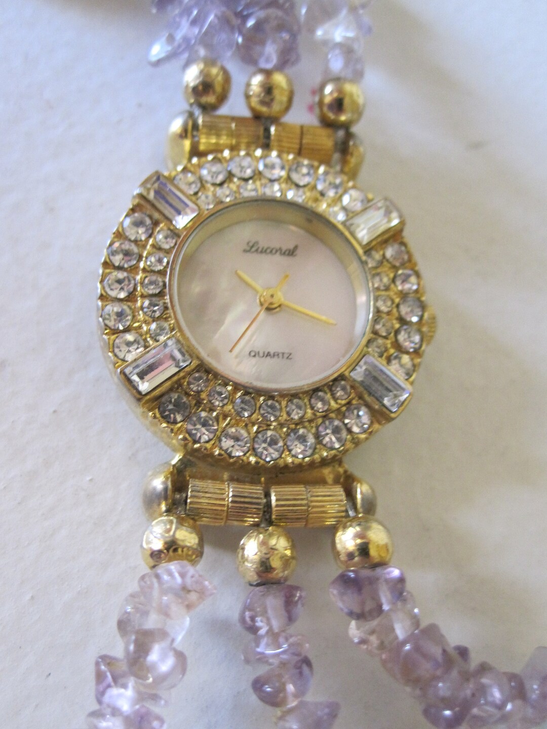 LUCORAL CRYSTAL GEMSTONE Watch - Etsy