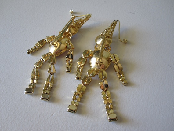 HUGE RHINESTONE CLOWN Mardi Gras Jester Articulated - Gem