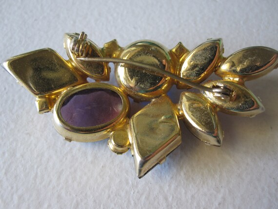 STUNNING HUGE RHINESTONE Brooch - Gem