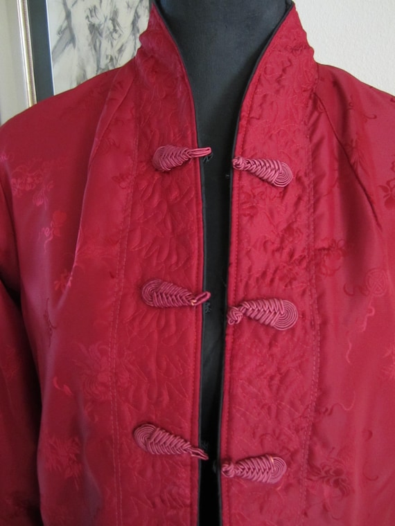 REVERSIBLE SILK Asian JACKET - Gem
