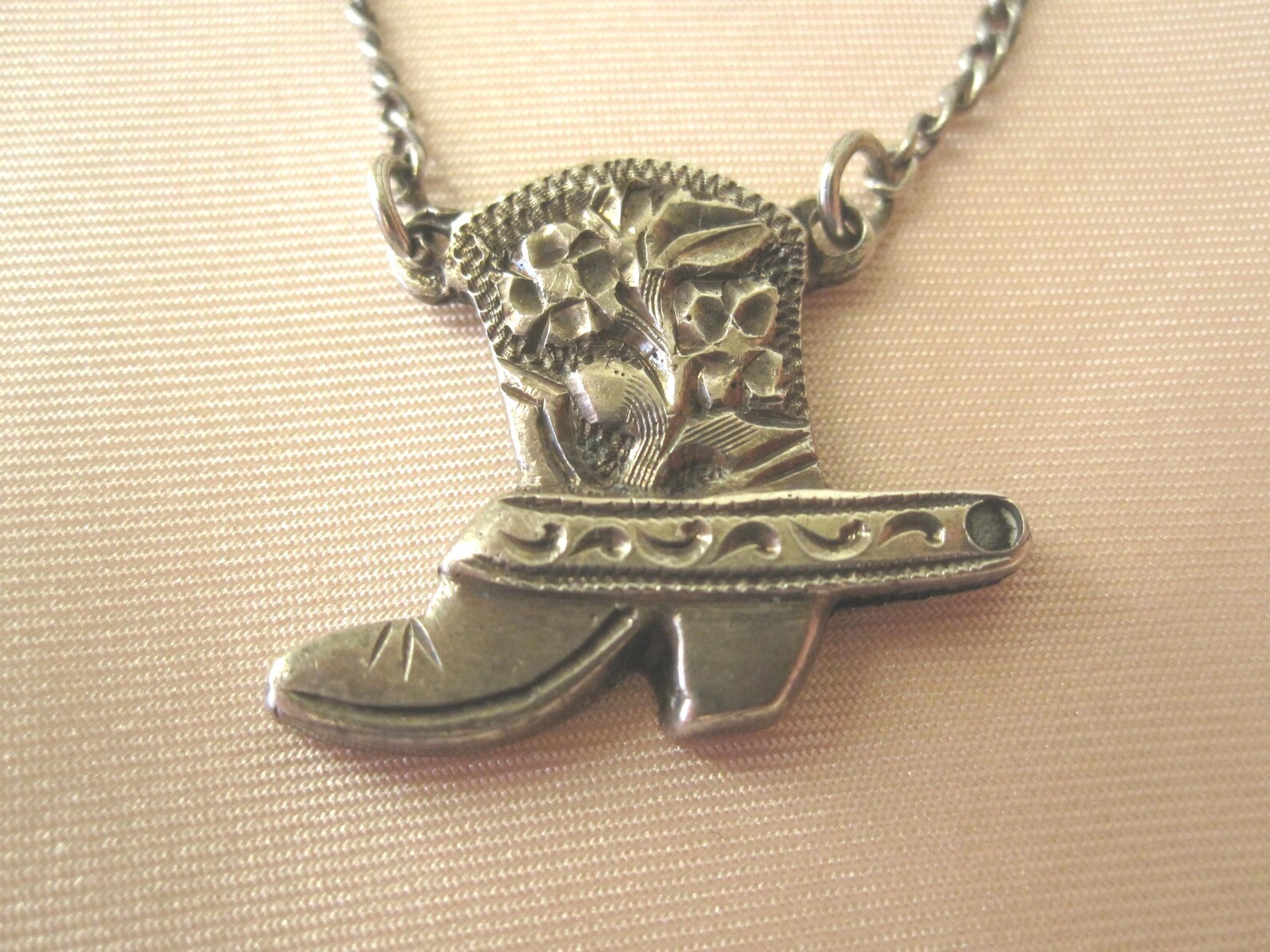 COWBOY BOOT TIE Bar Circa 1940s Sterling - Etsy