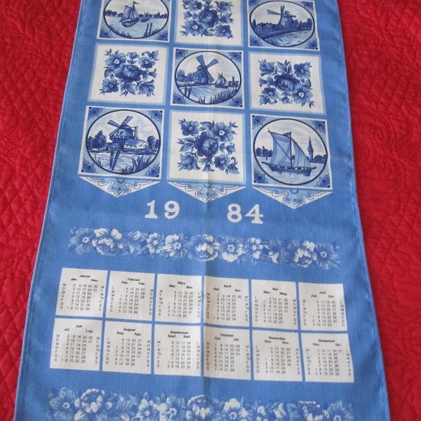 1984 Calendar - Etsy