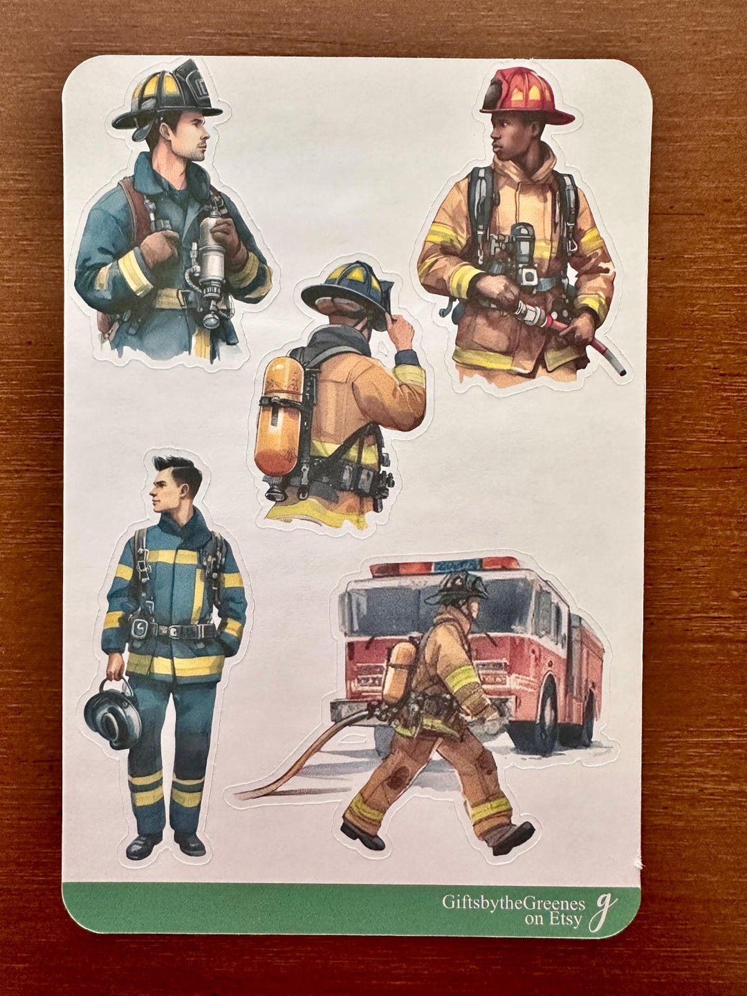 Firefighter/fireman First Responder Sticker Sheet for Reading/book ...