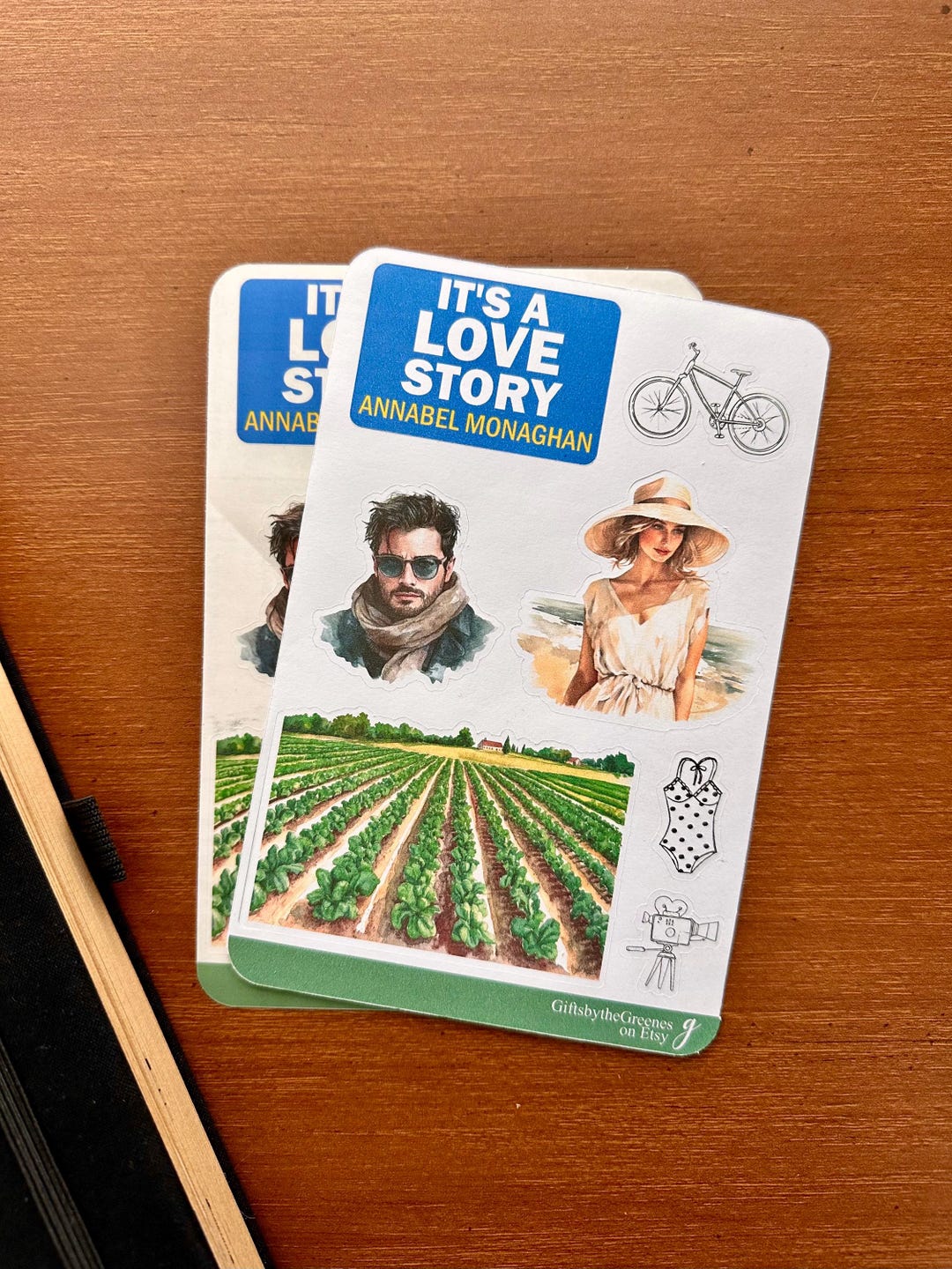It’s a Love Story by Annabel Monaghan Sticker Sheet for Reading/book ...