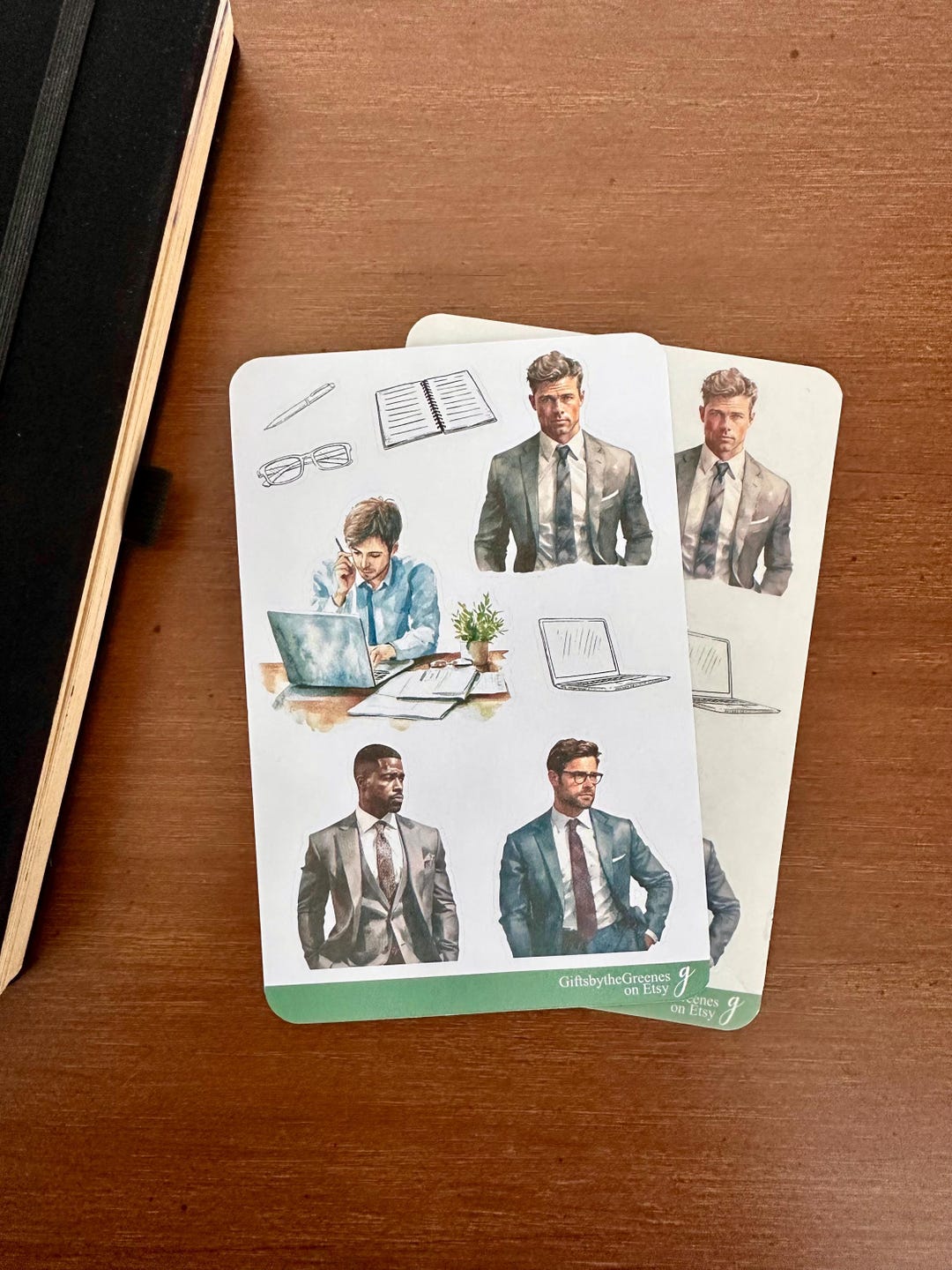 Businessman, Man in Suit, Sticker Sheet for Reading/book Journal - Etsy