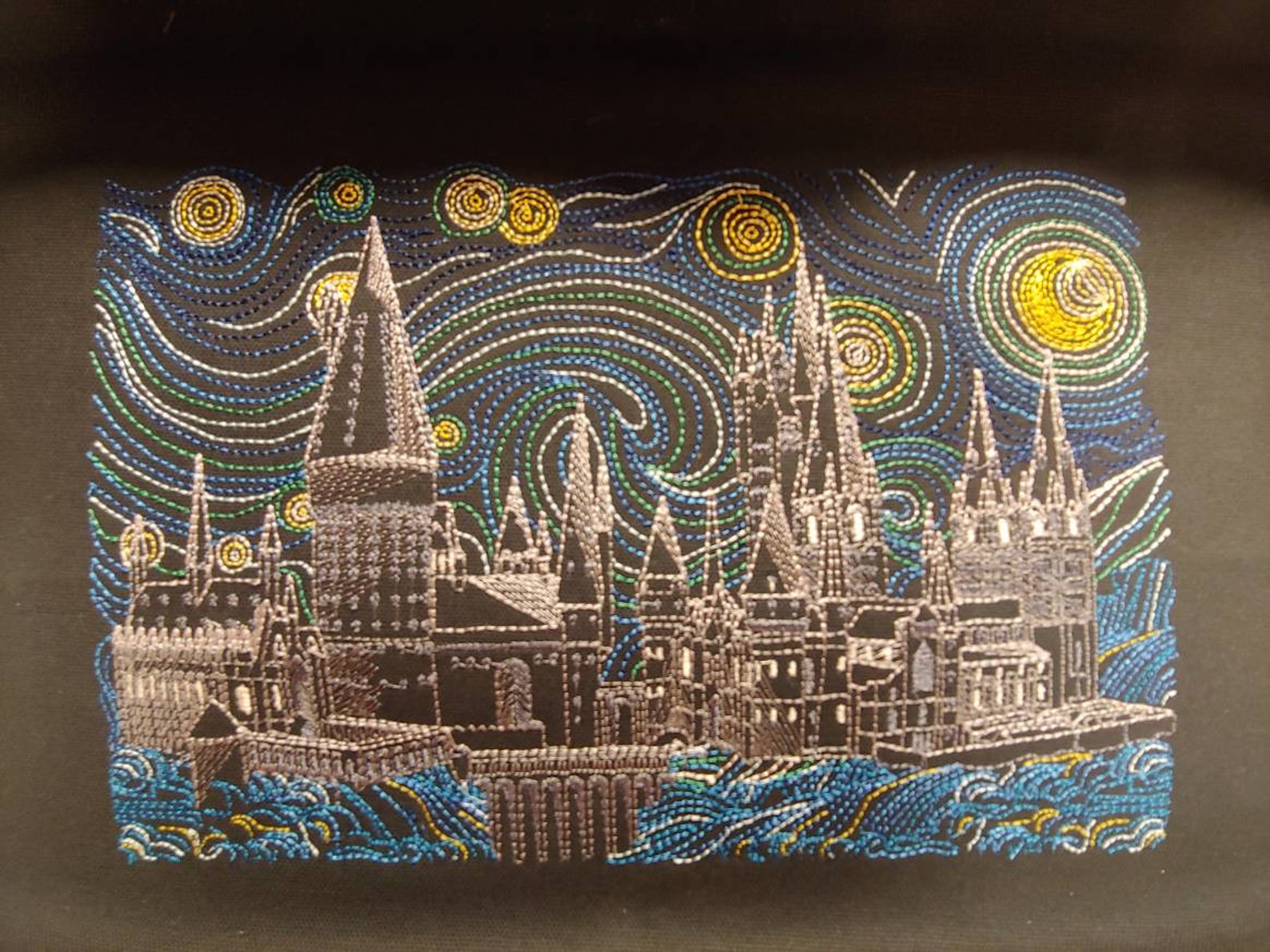 A Starry Castle Shines in the Night. A Touch of Art and A - Etsy