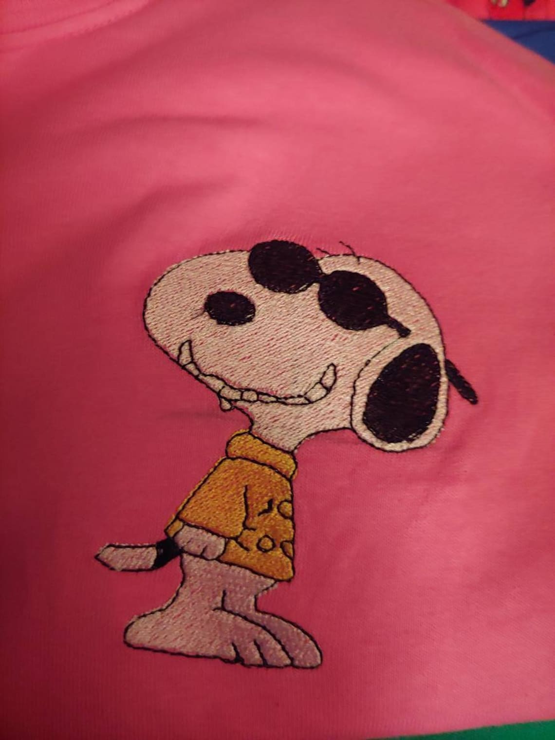 Embroidered Peanuts T-shirts Joe Cool Design. Clearance - Etsy