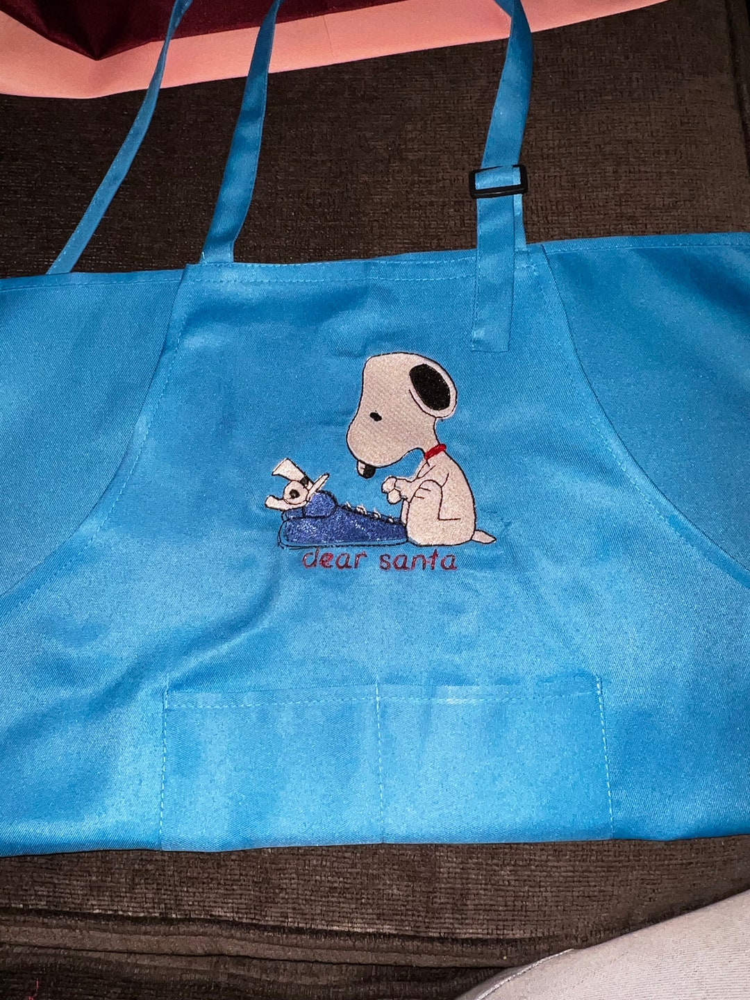 Child Size Christmas Apron With Snoopy - Etsy