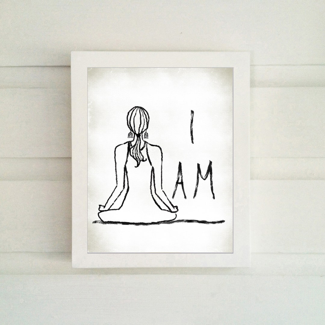 I AM Art Print Original Art Choose From 4 Standard Sizes Free Shipping ...