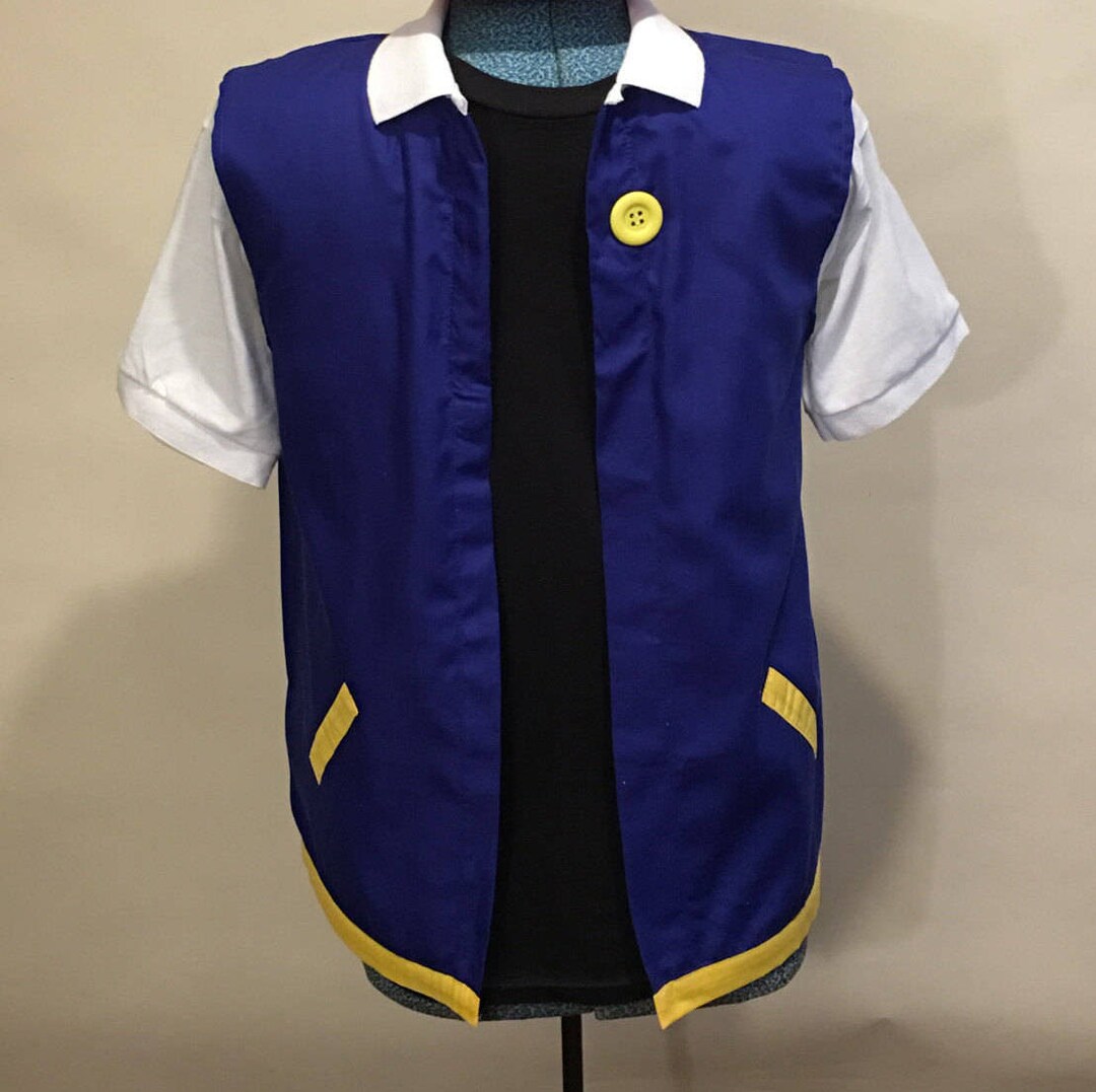 Adult - POKEMON Trainer Jacket Only - ASH Ketchum Costume Cosplay - Sm ...