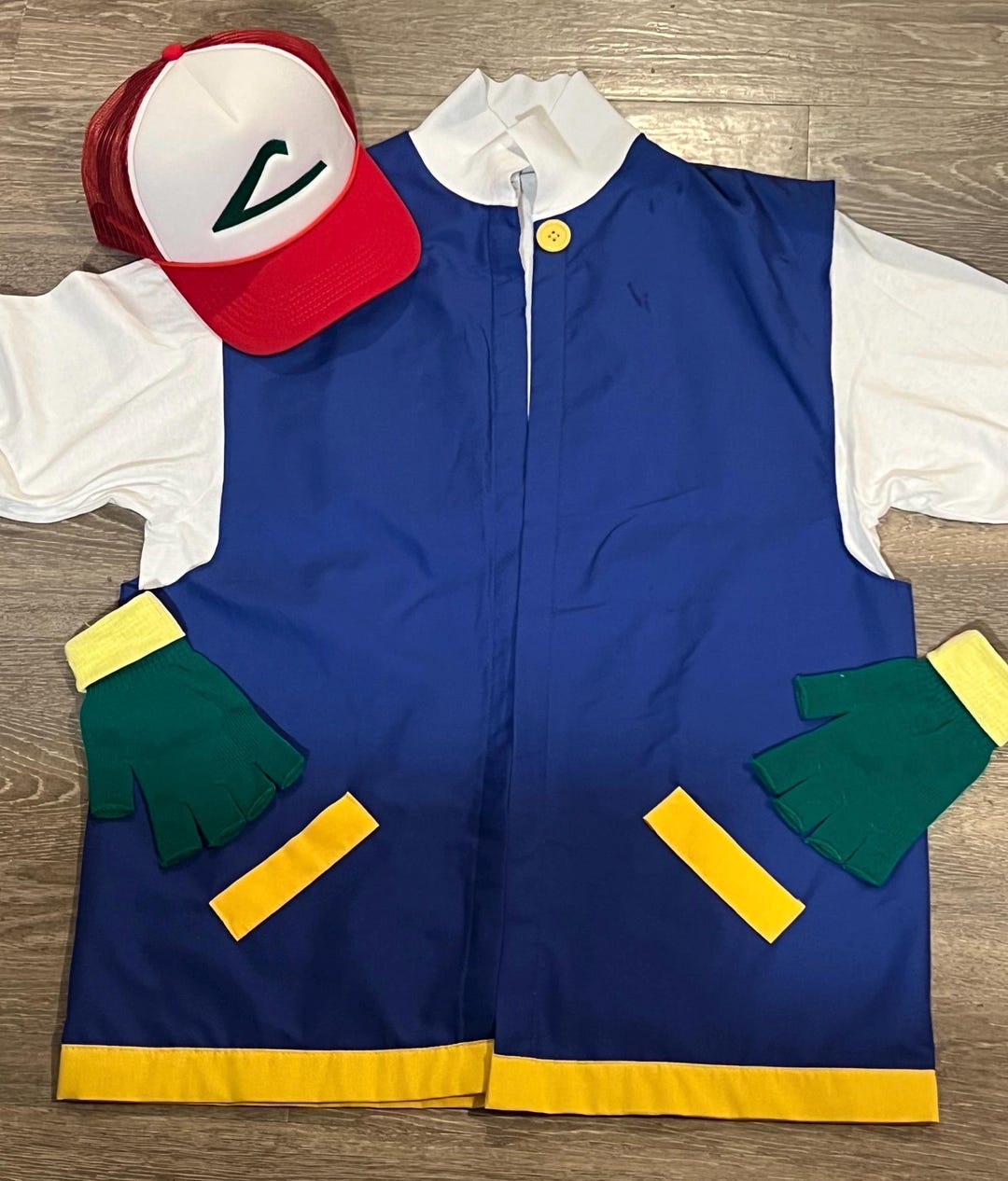 Pokemon Trainer Ash Ketchum Cosplay Costume – Adult 3-piece Set - Etsy