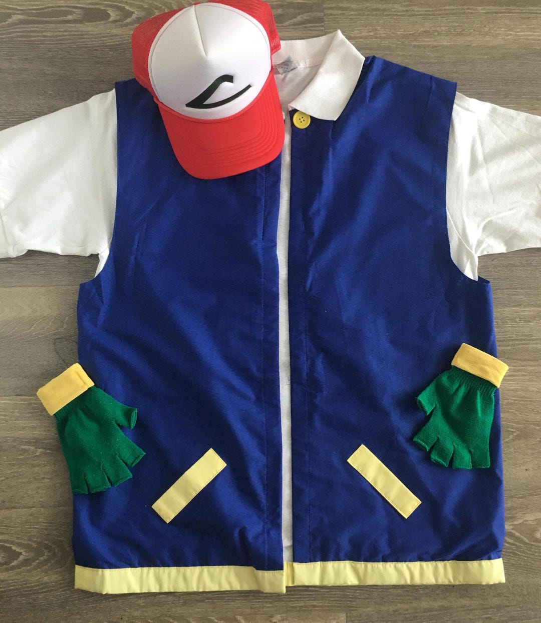 POKEMON Trainer - ASH Ketchum Costume -adult Full 3 Pc Set W/ Twill or ...