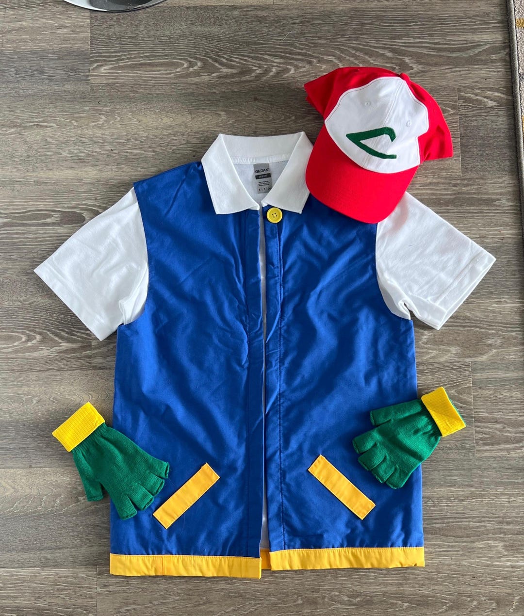 Child -3 Pc POKEMON TRAINER Ash Ketchum Cosplay Costume - Hat, Jacket ...