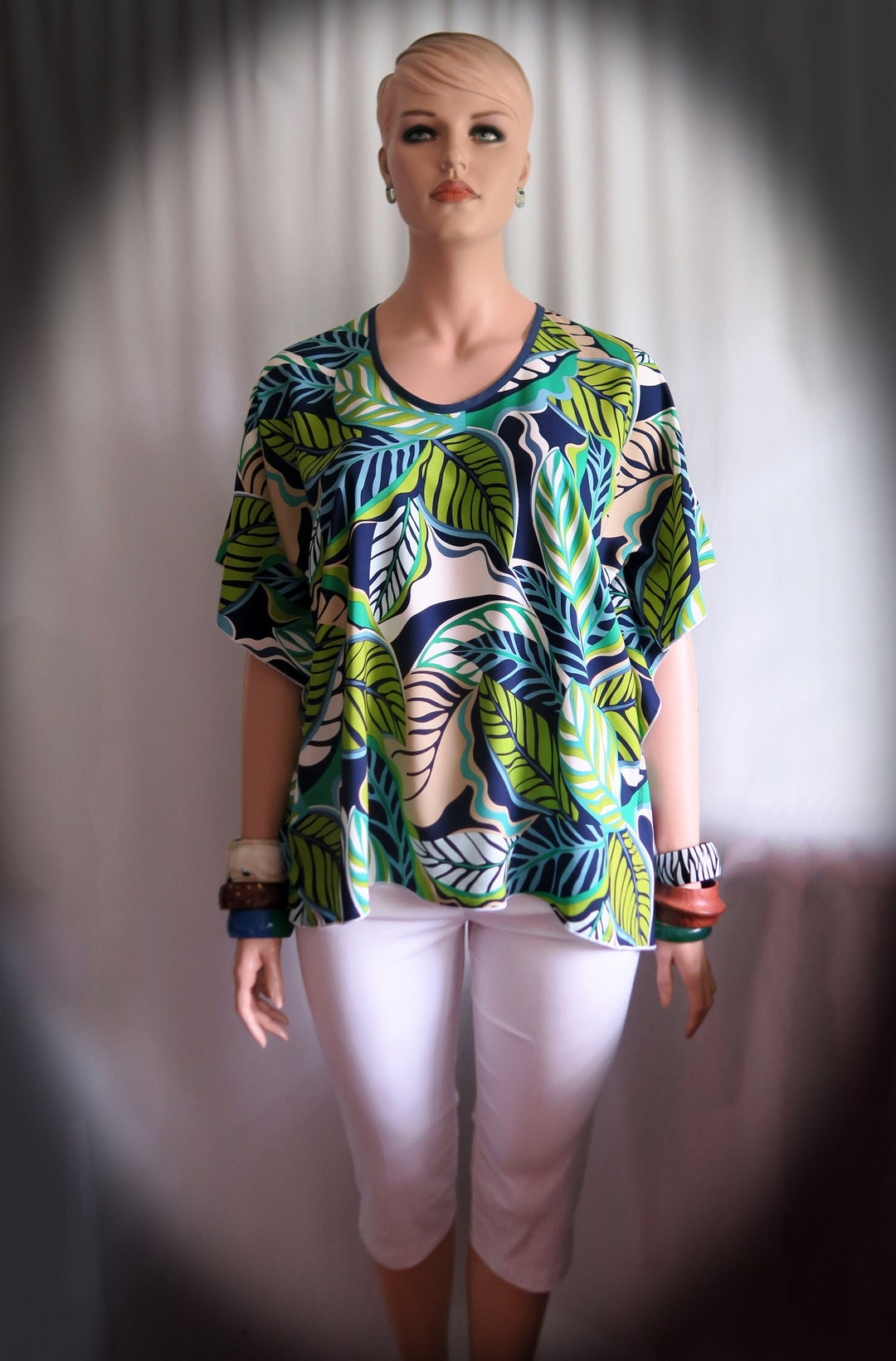 Hawaiian Top Leilani's Jungle Tropical Polynesian - Etsy