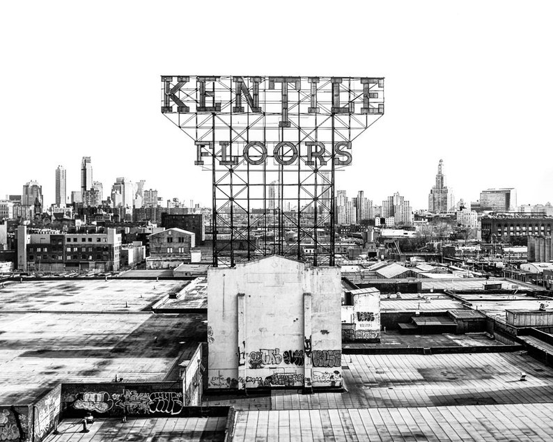 New York Photography - Kentile Floors Sign in Brooklyn, New York. Black ...
