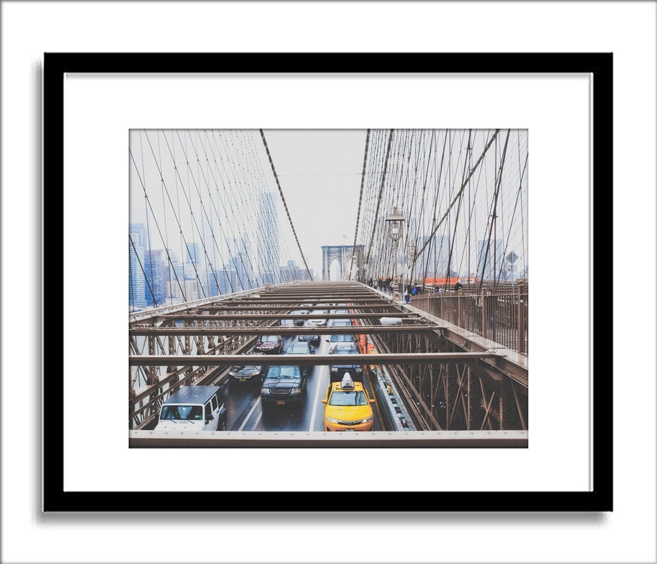 New York Photography Brooklyn Bridge Color Photograph - Etsy