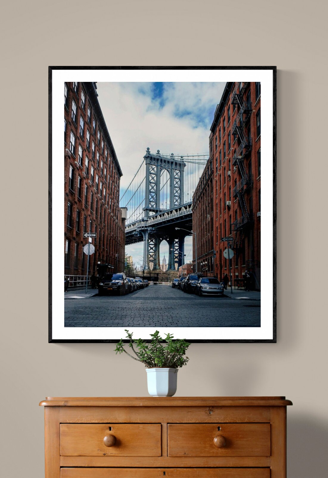 New York Photography - Manhattan Bridge Color Photograph, View of the ...