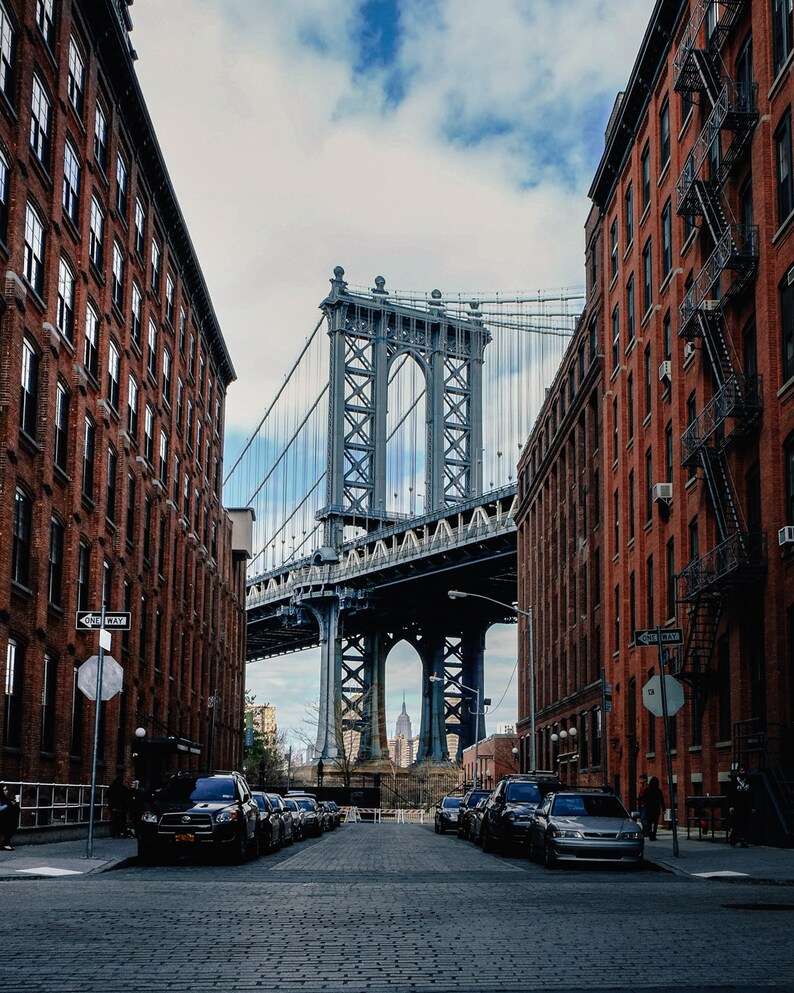 New York Photography - Manhattan Bridge Color Photograph, View of the ...