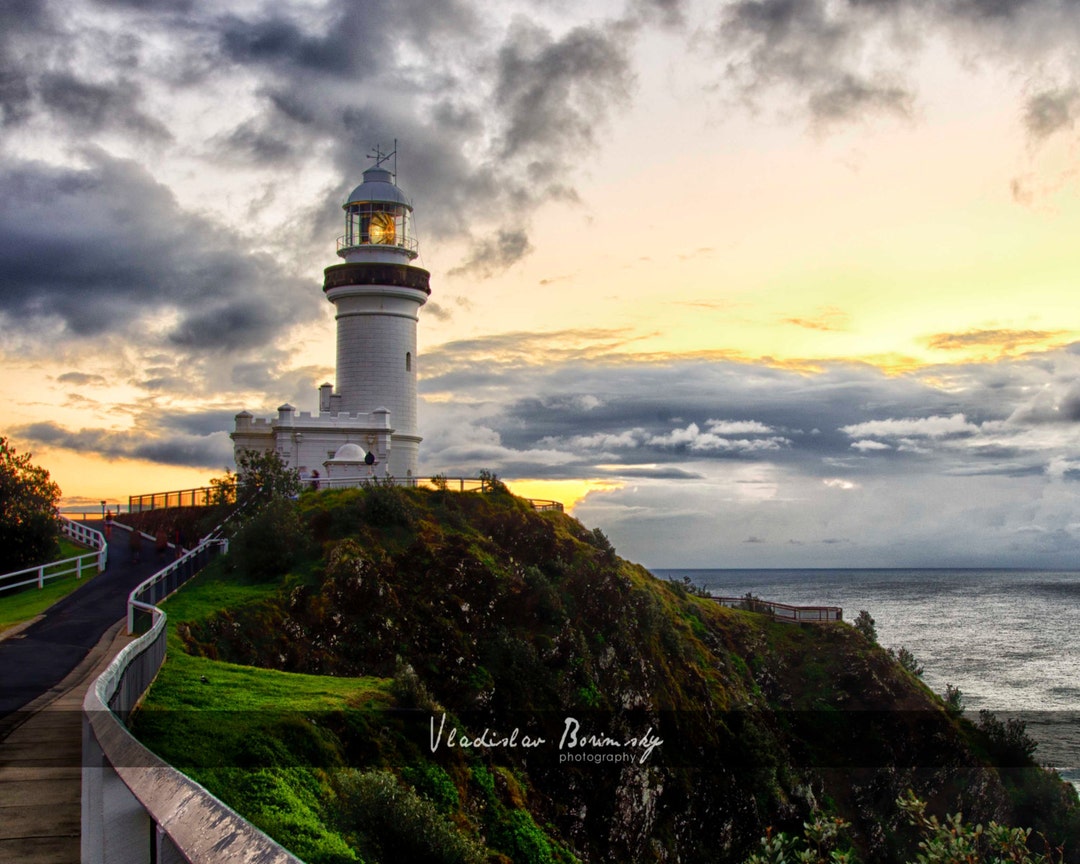 Light House Photograph, Cape Byron Light House at Dawn Photograph ...