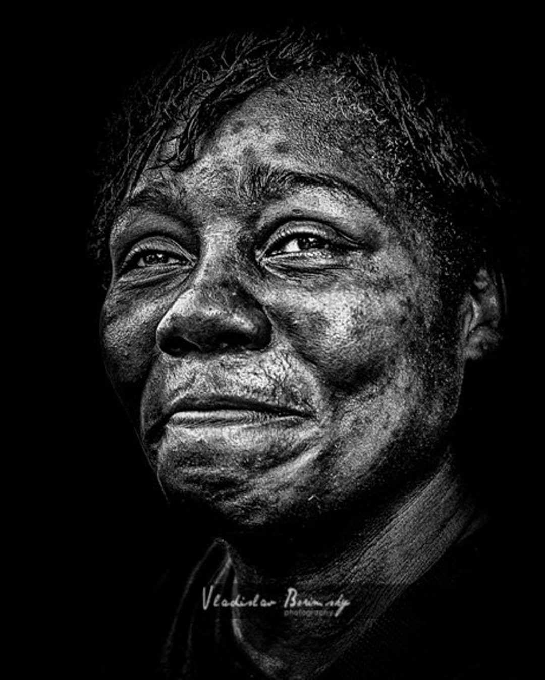 Street Photography - Black & White Portrait of a Homeless African ...