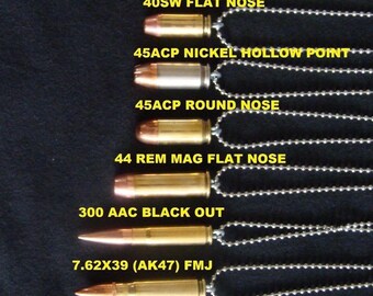 Real Bullet Necklace | Etsy