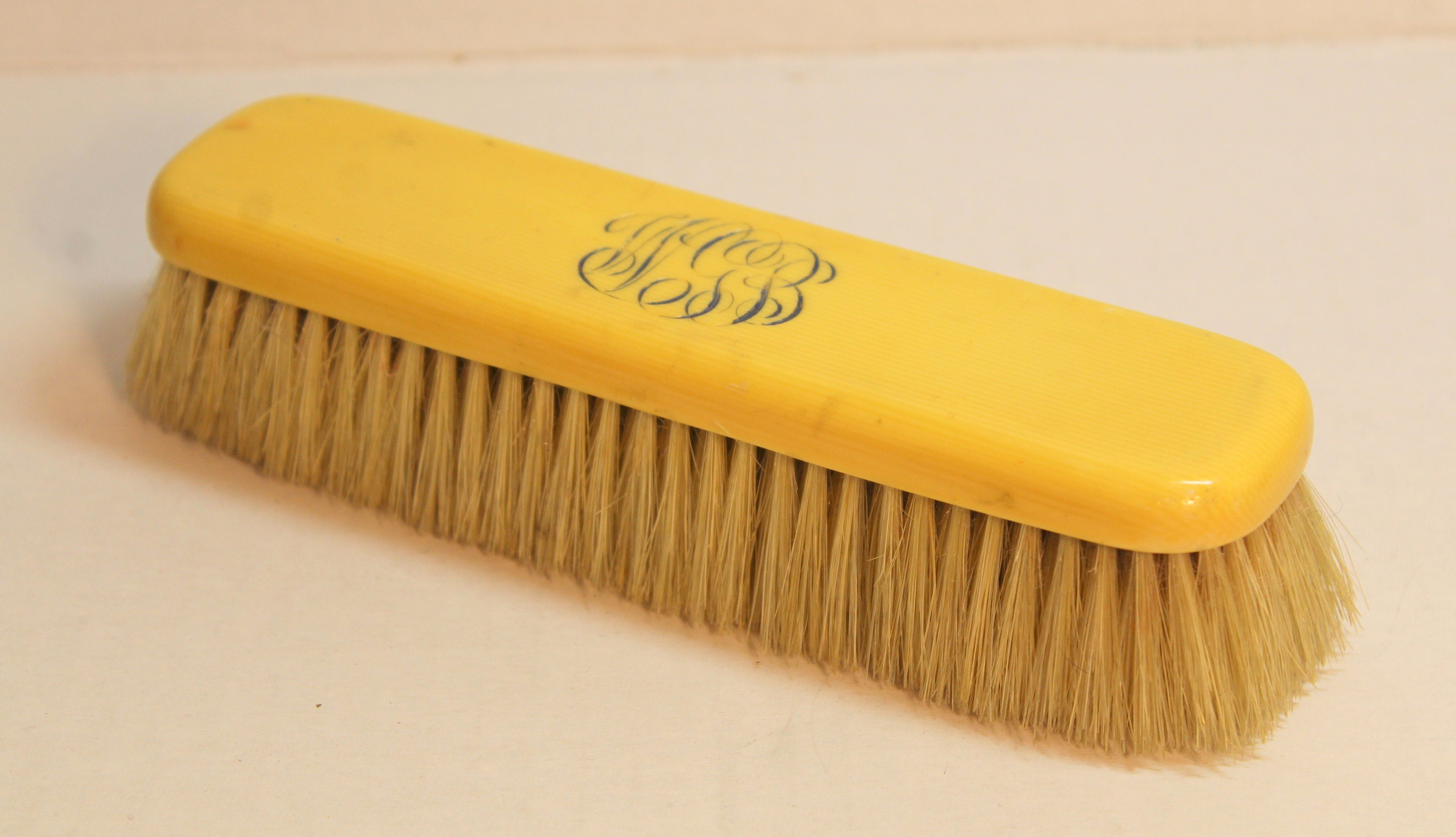 Vintage Brush Ivory Pyralin Initials 'W G B' - Etsy