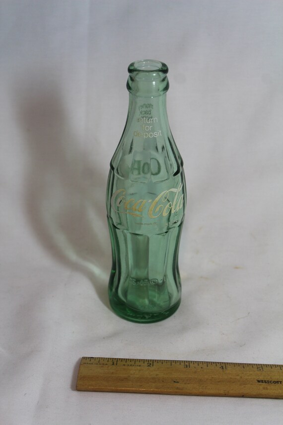 Vintage Coca-cola Bottle White Print Label 6 1/2 Fl.oz. - Etsy