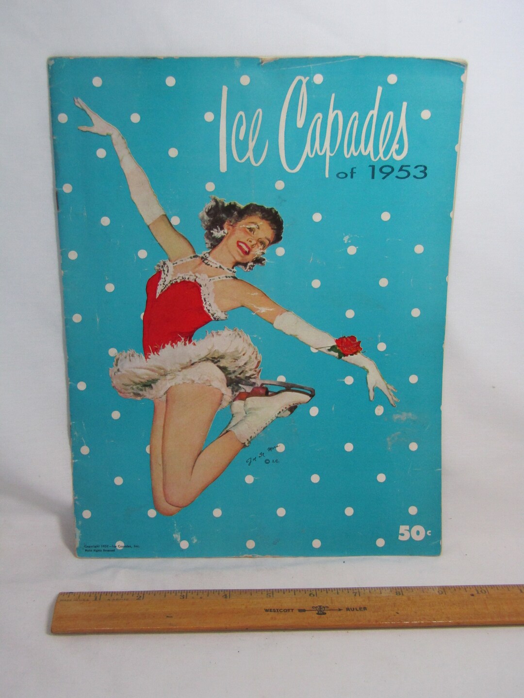 Vintage 1953 Ice Capades Program Booklet - Brigadoon - Cover Art by Joe ...