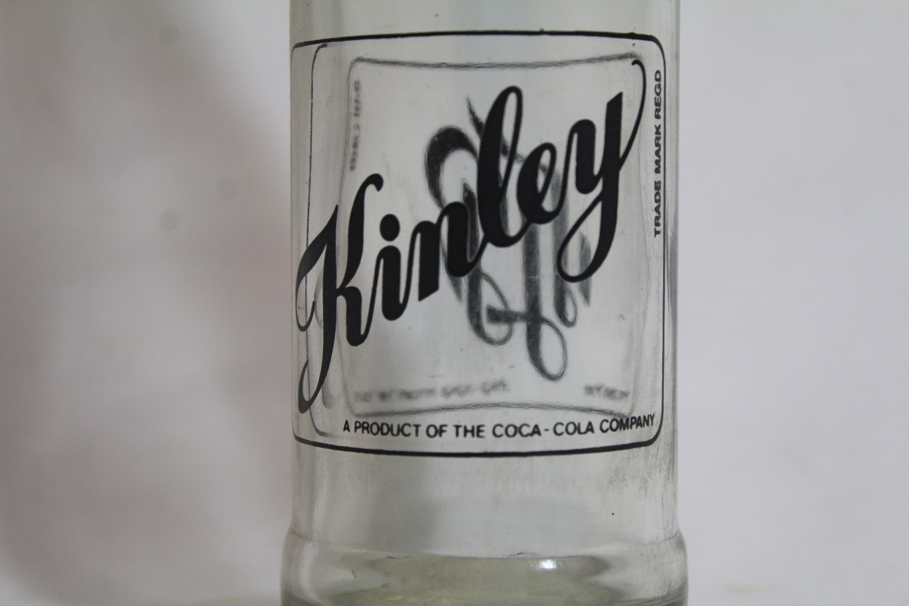 Vintage Clear Glass Soda Bottle Kinley / A Product of the - Etsy