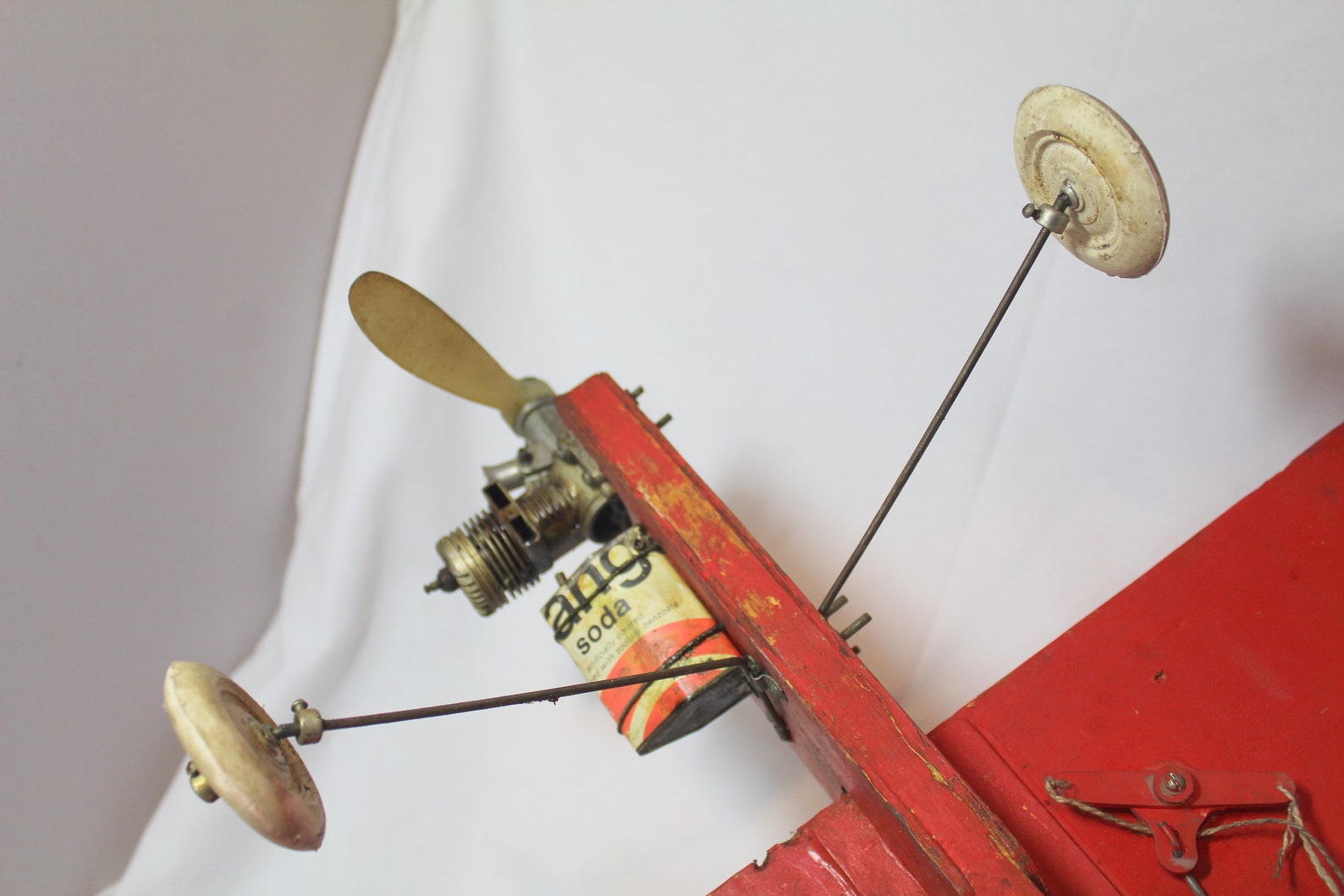 Original Vintage Wooden Control Line Plane With Fox 15 Engine - Etsy