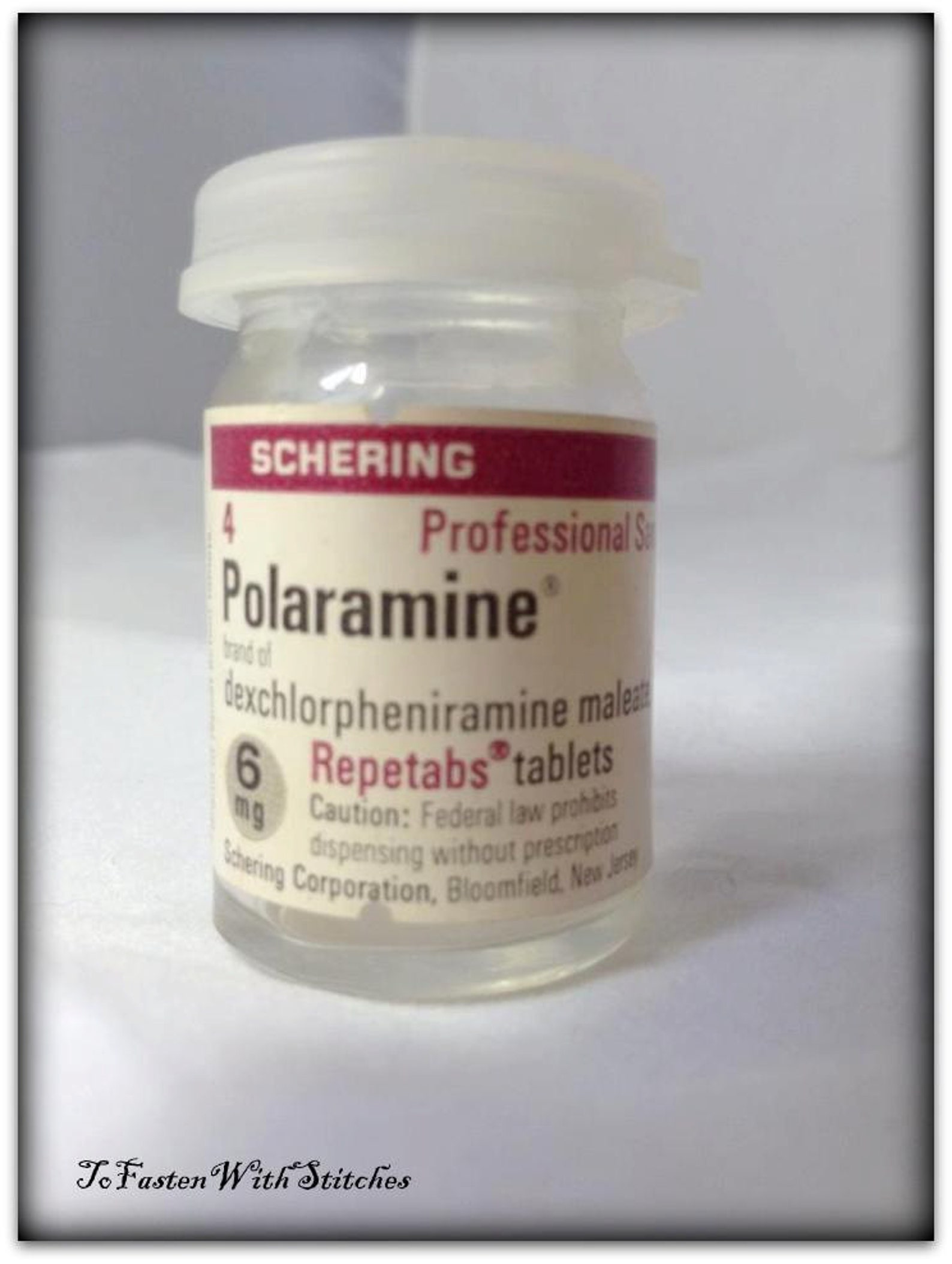 6 Schering Polaramine Professional Sample Bottle 6mg Repetabs - Etsy