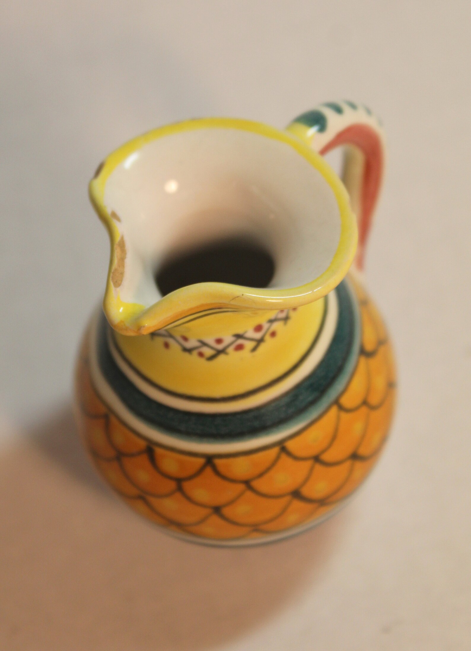 Vintage Miniature Jug/pitcher Scale Pattern Italy - Etsy