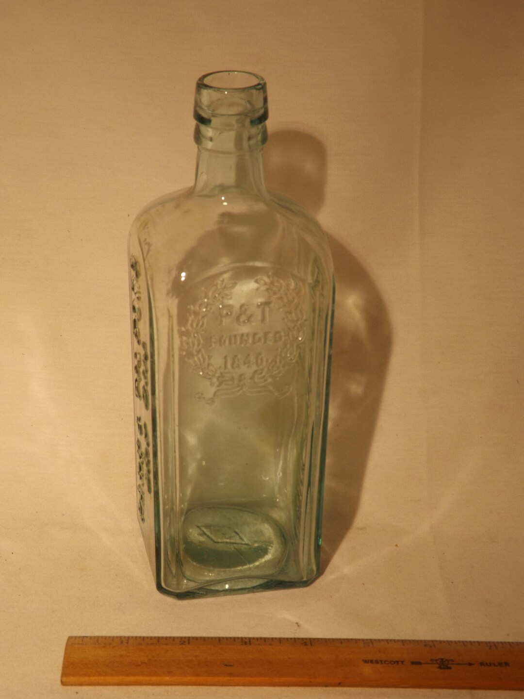 Vintage Park & Tilford Dry Gin Bottle - P and T Founded 1840 - Cork ...