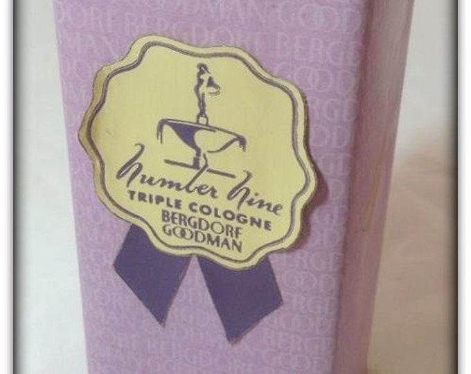Vintage Bergdorf Goodman Number Nine Triple Cologne 4 Oz. New/unopened ...